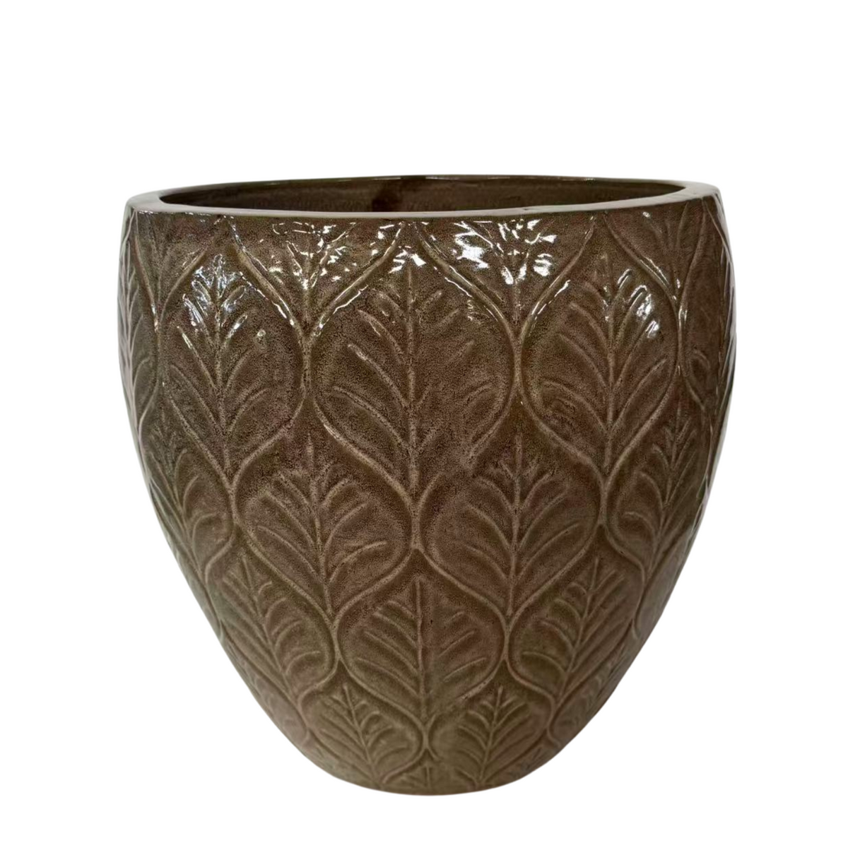 ARTEMIS Pot 38x38cm sanded bronze