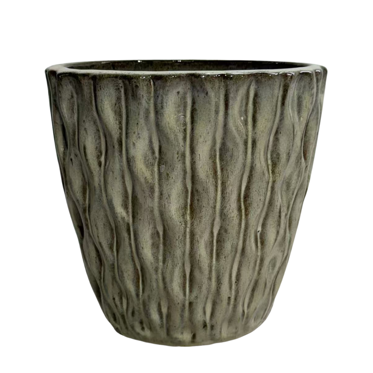 MONET pot 38x38cm sanded bronze