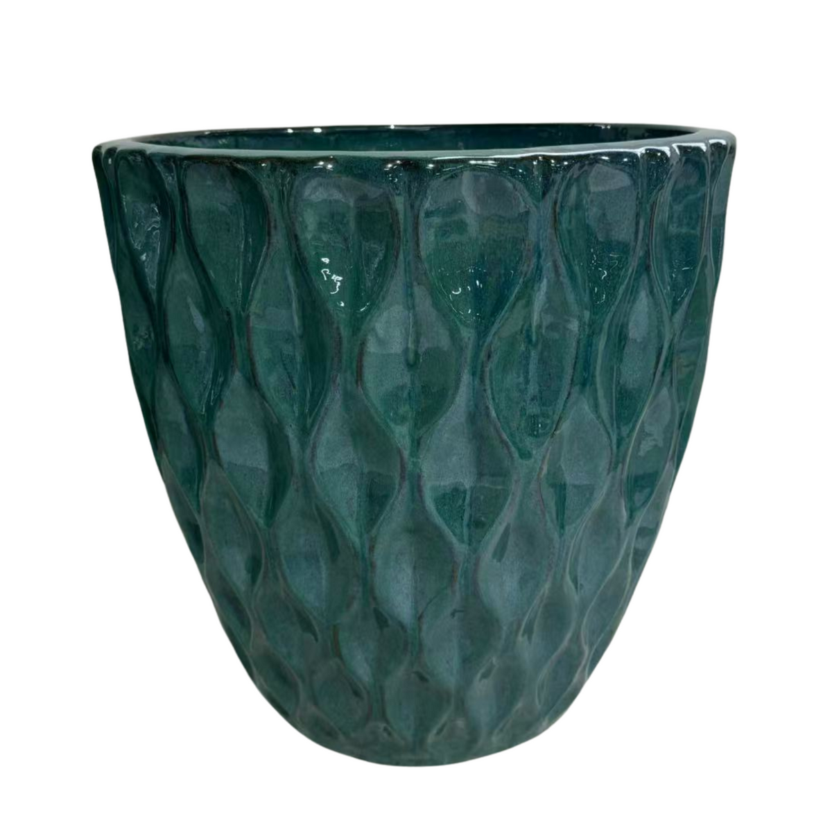 Pot MONET 38x38cm bleu pétrole